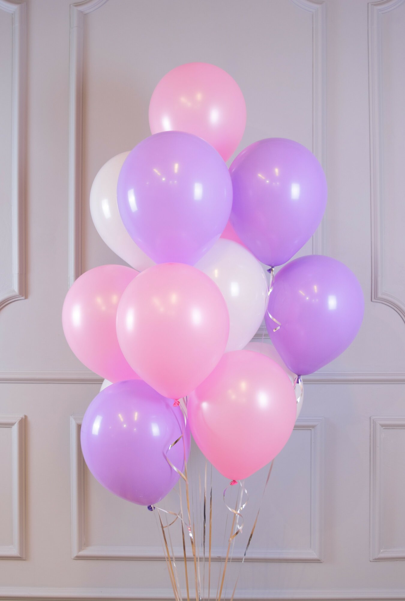 Разноцветные шары "Для праздника!" - шары с гелием, 15 штук. Обработка Hi-Float.