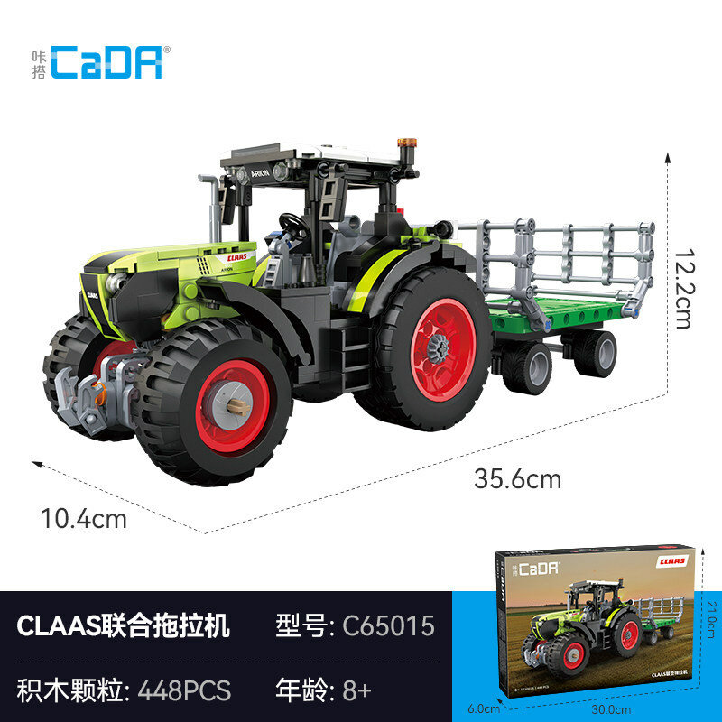 Cada C65014 строительные блоки CLAAS комбинированный сельскохозяйственный комбайн технология обучающая сборная игрушка для мужчин