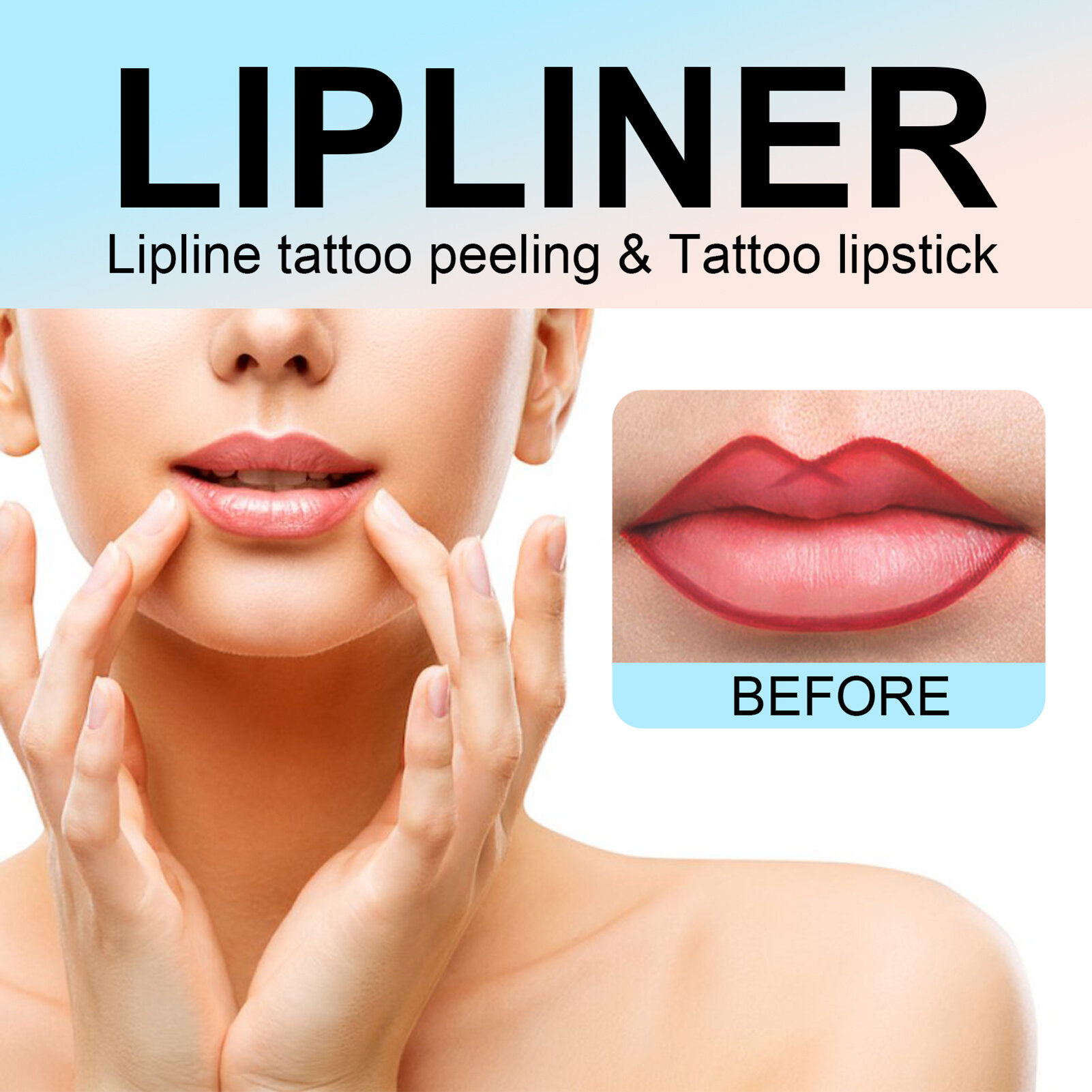 Карандаш для губ Lip Shaping Lip Color Водостойкий неразмазывающийся карандаш для губ Peel-Off Lip Brush