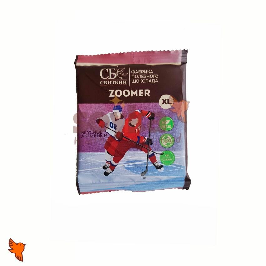 Шоколад без сахара на сиропе топинамбура ZOOMER XL, 37г