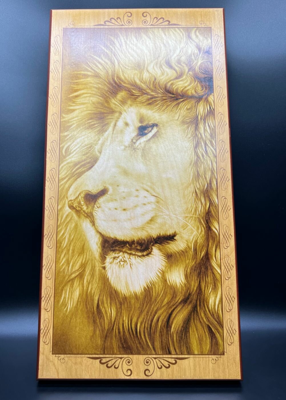 Нарды большие деревянные "Лев" 60*60см