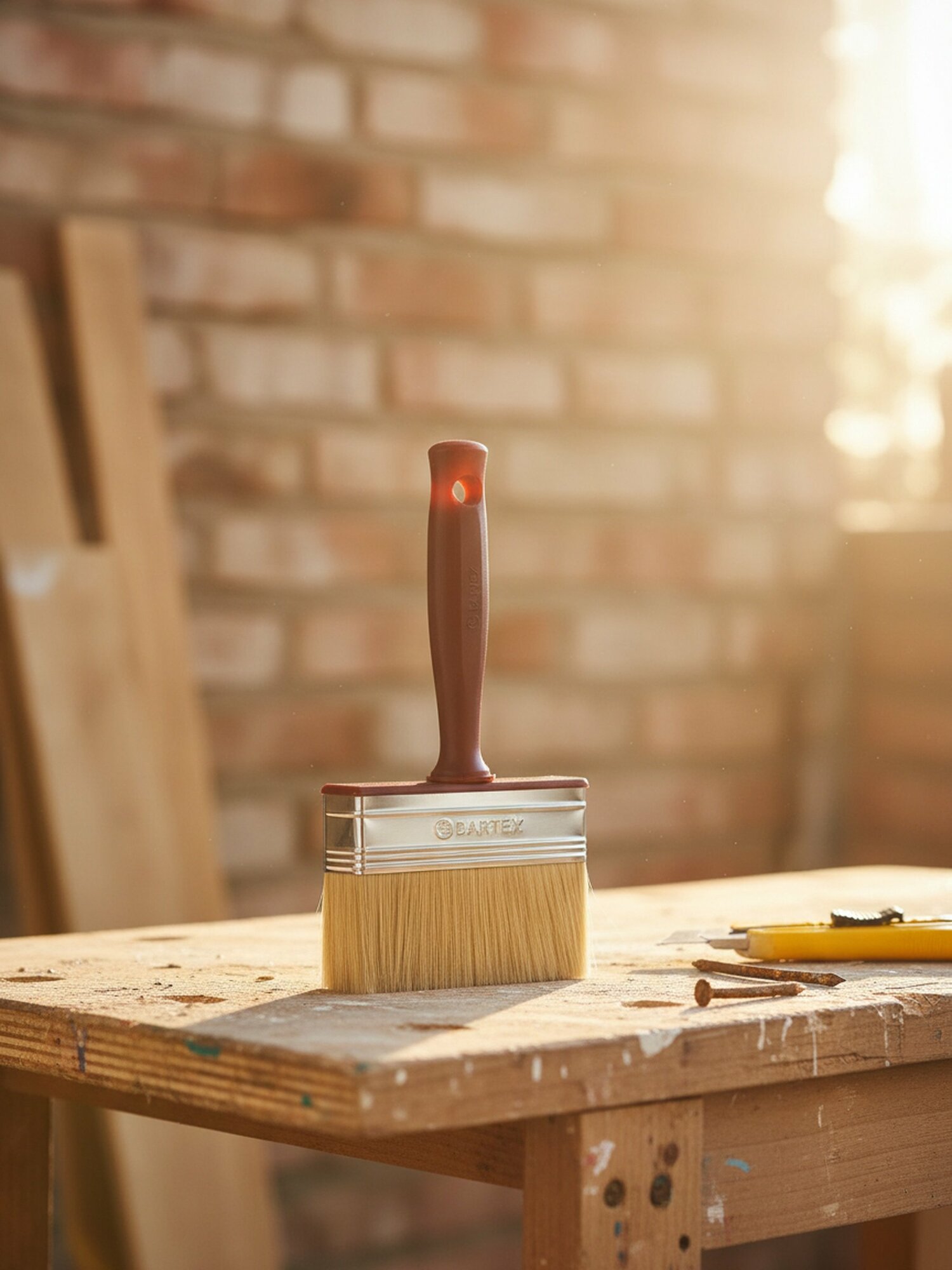 Bartex Кисть макловица, 30х100 мм, 4 ', натуральная щетина, 38 мм, рукоятка пластик, Евро