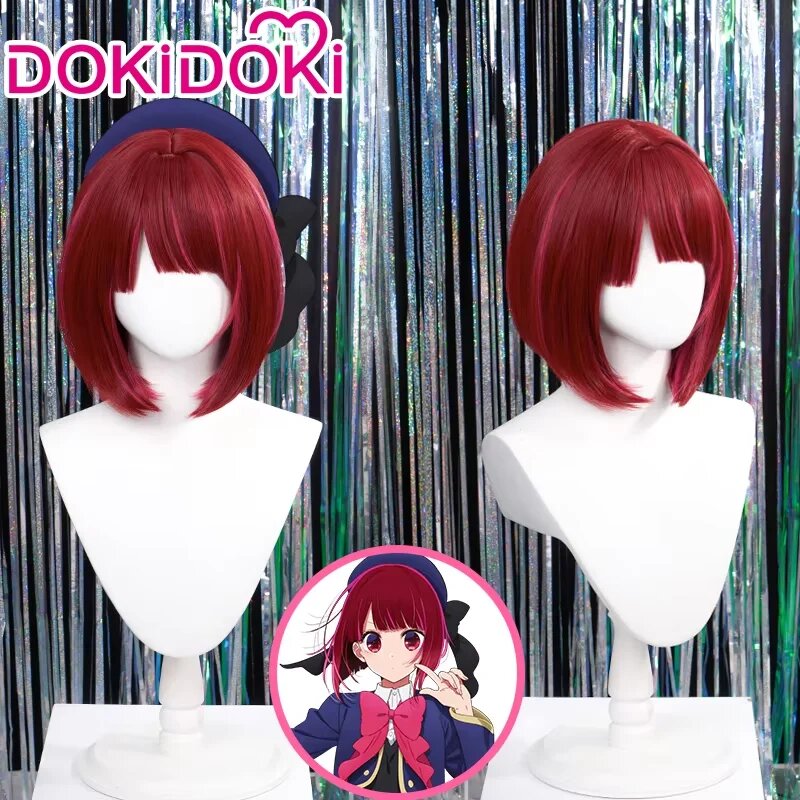 Парик Arima Kana, косплей Oshi no Ko, красный