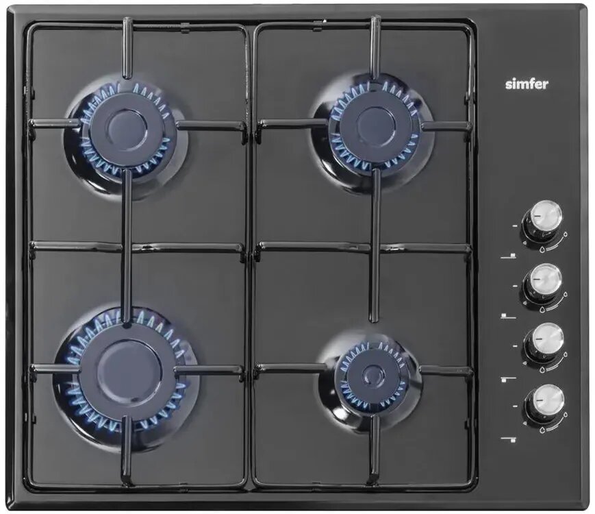 Газовая варочная панель Simfer H60Q40B411, черный
