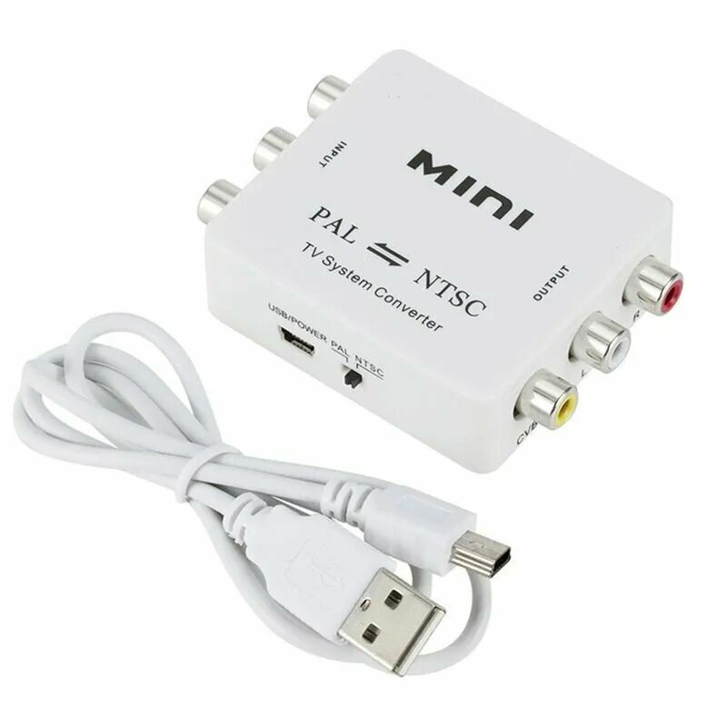 Mini PAL NTSC Двунаправленный телевизионный системный конвертер-переключатель для двухстороннего композитного соединения