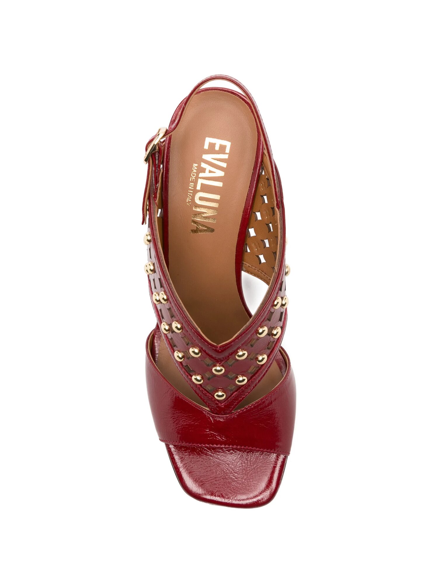 Босоножки evaluna Stud-embellishment sandals, размер 39, красный — фото 1