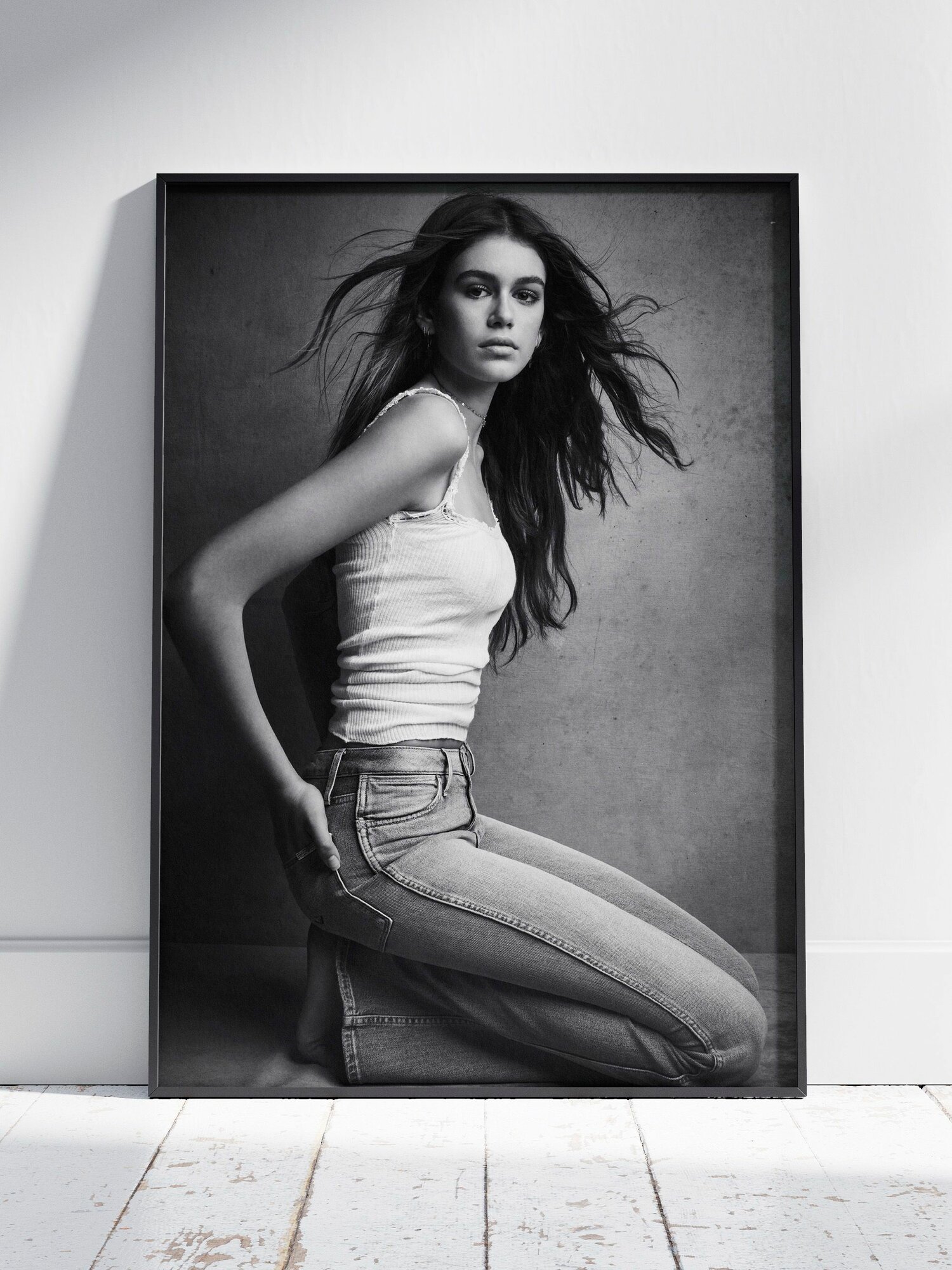 Плакат на стену для интерьера Кайя Гербер (Kaia Gerber 40) - Постер по модели, бренду и моде формата A4 (21x30 см)