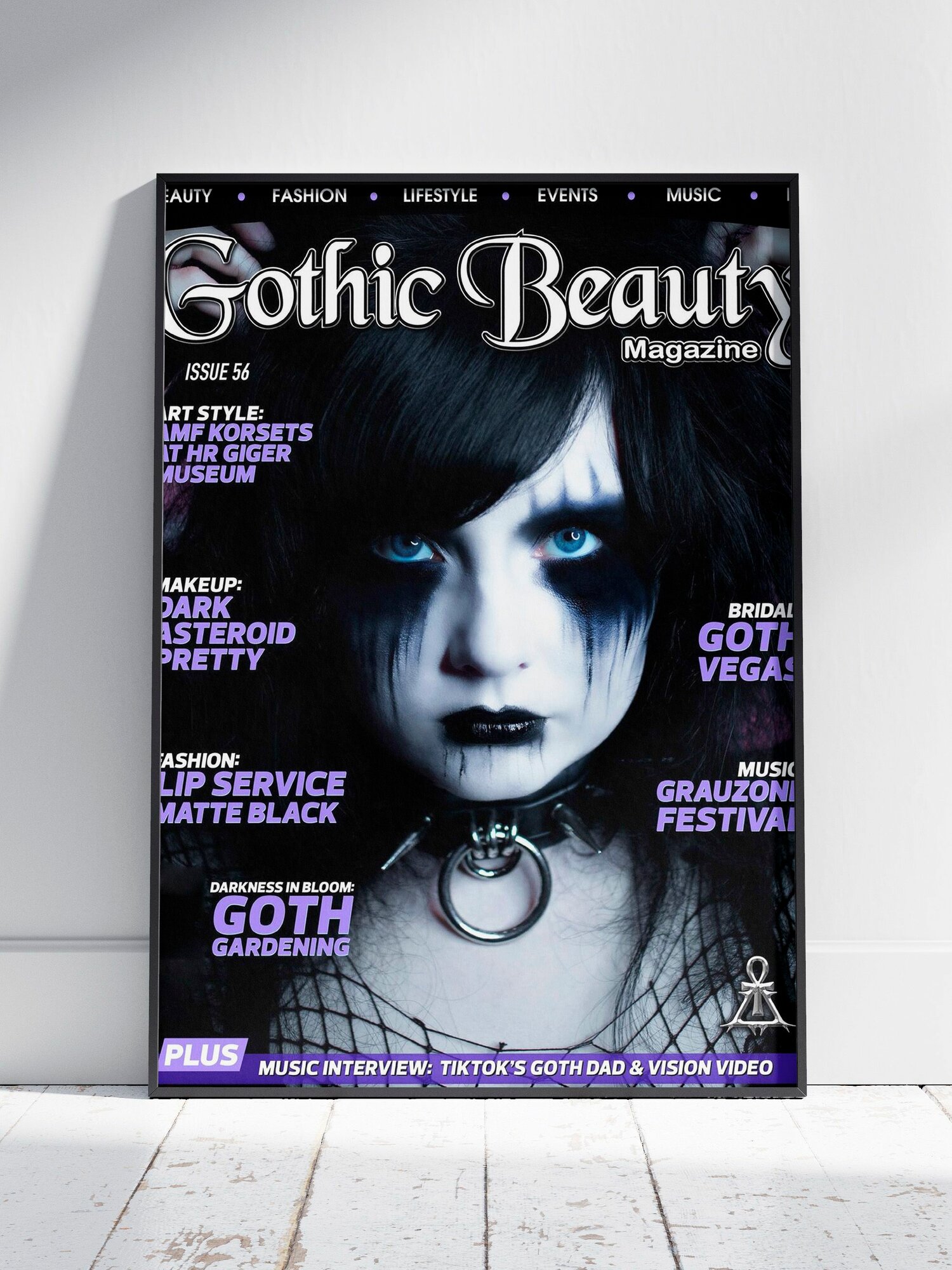Плакат на стену для интерьера Стиль Готика (Gothic Style 4) - Постер по моде и эстетике формата A4 (21x30 см)