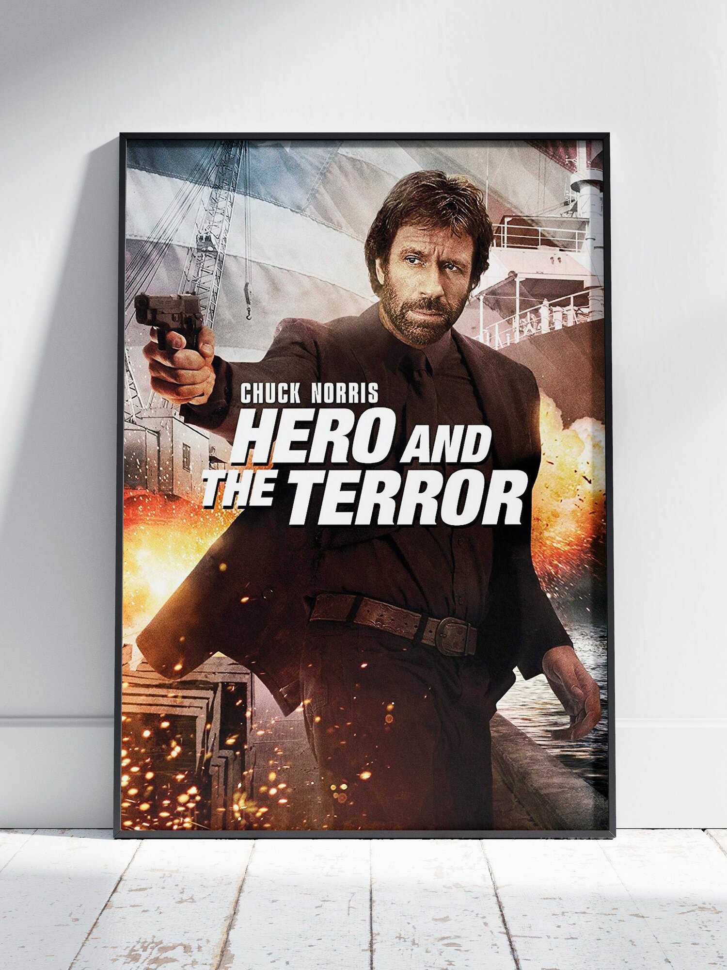 Плакат на стену для интерьера Чак Норрис (Chuck Norris 32) - Постер по актеру фильма, кино, сериала формата A4 (21x30 см)