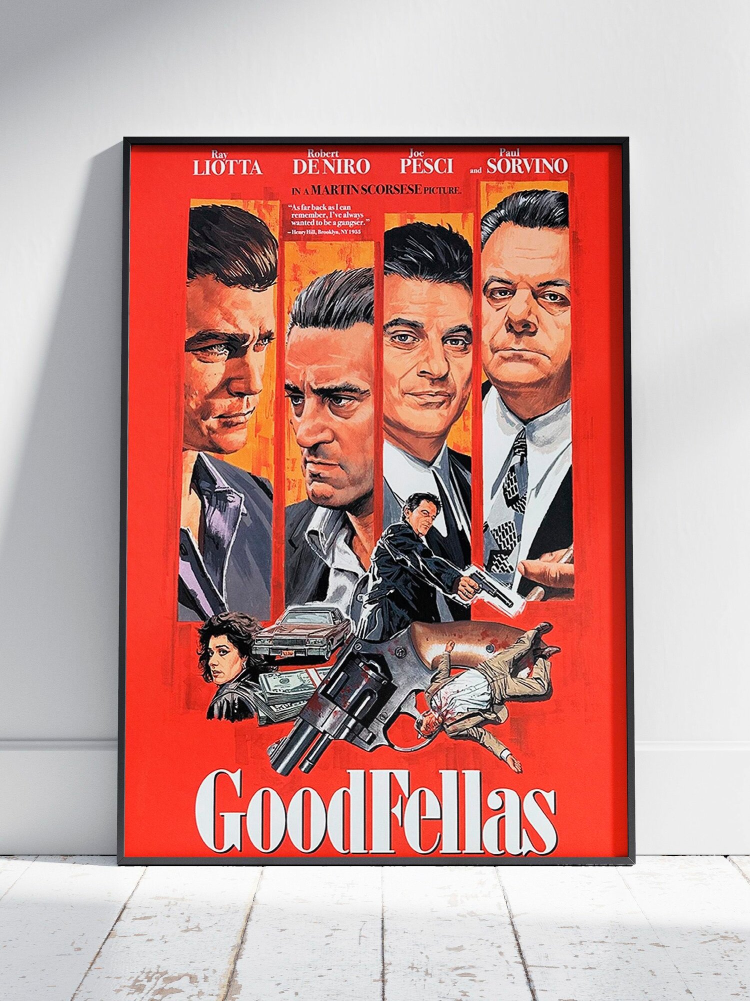 Плакат на стену для интерьера Славные парни (Goodfellas 4) - Постер по фильму и кино формата A4 (21x30 см)