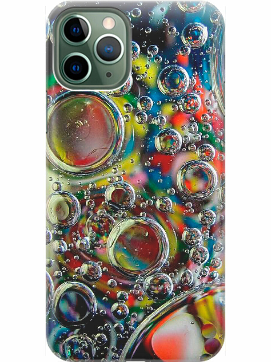 Силиконовый чехол на Apple iPhone 11 Pro / Эпл Айфон 11 Про с рисунком "Маленькие пузырьки"