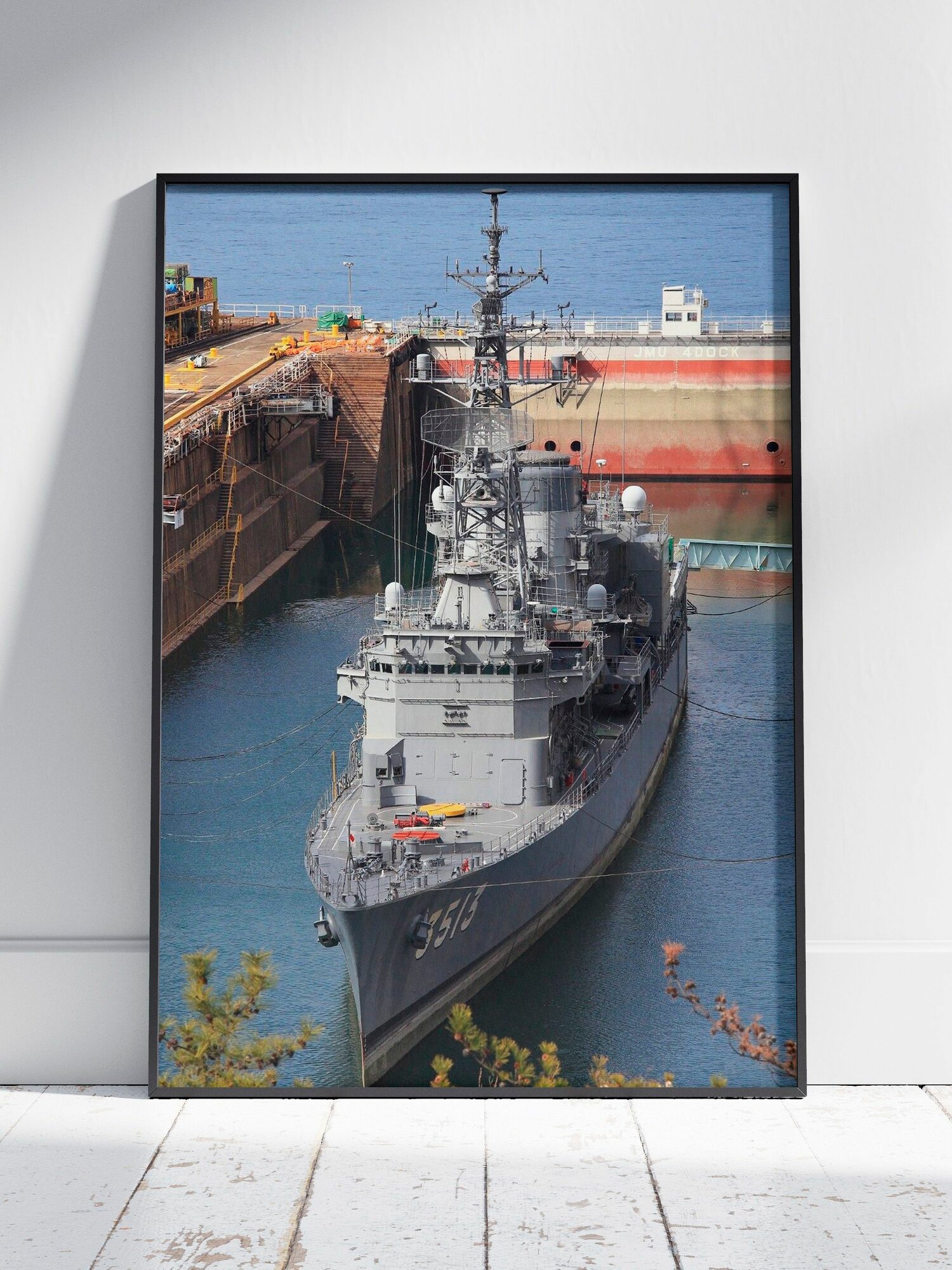 Плакат на стену для интерьера Транспорт и техника (Майя класс Эминец - Maya class Destroyer) - Постер по машине формата A4 (21x30 см)