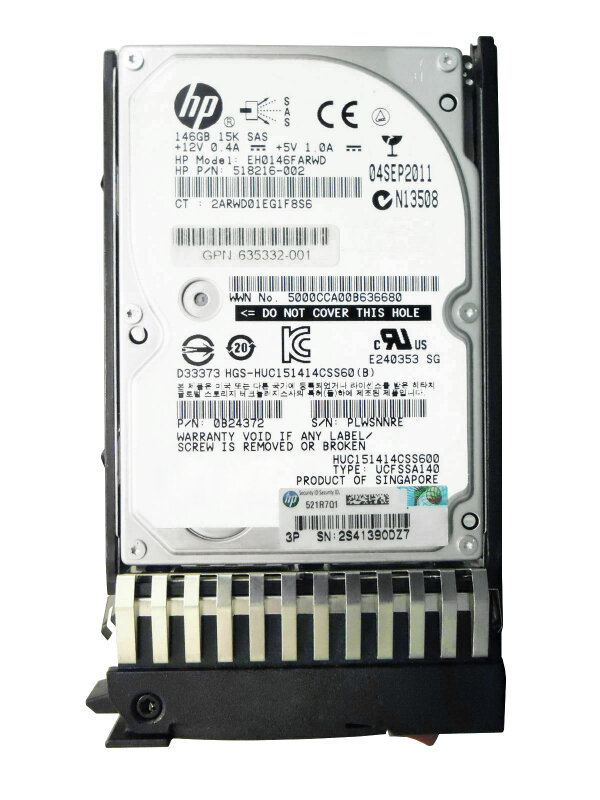 Жесткий диск HP 0B24372 146Gb SAS 2,5" HDD