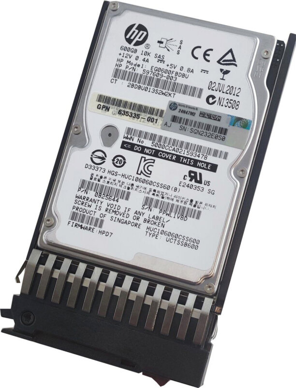 Жесткий диск HP EVA 635335-001 600Gb SAS 2,5" HDD