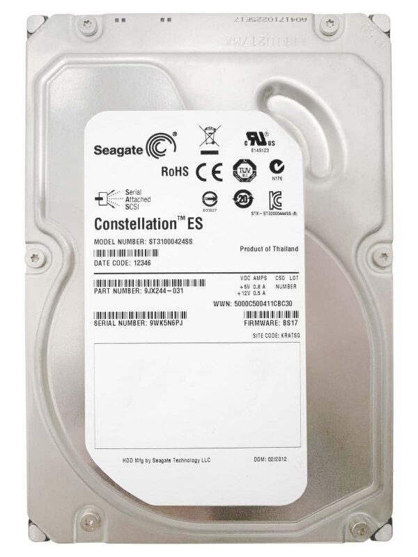 Жесткий диск Seagate ST31000424SS 1Tb SAS 3,5" HDD