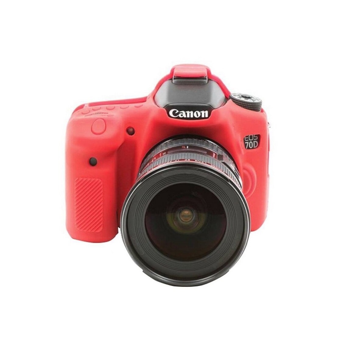 Силиконовый чехол CameraCase для фотокамеры Canon 70D (красный)(070)