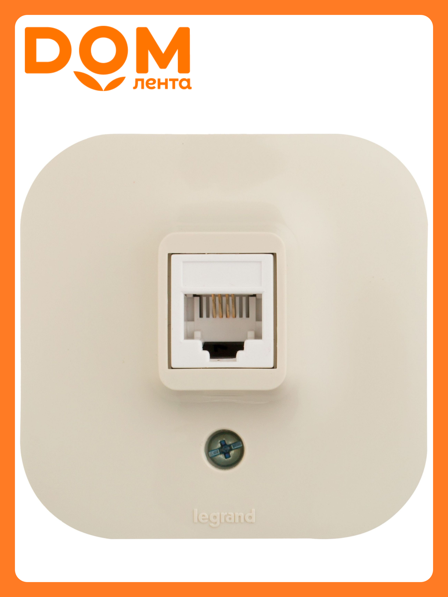 Розетка Legrand Quteo 782244, накладная, IP21, термопласт, желтая