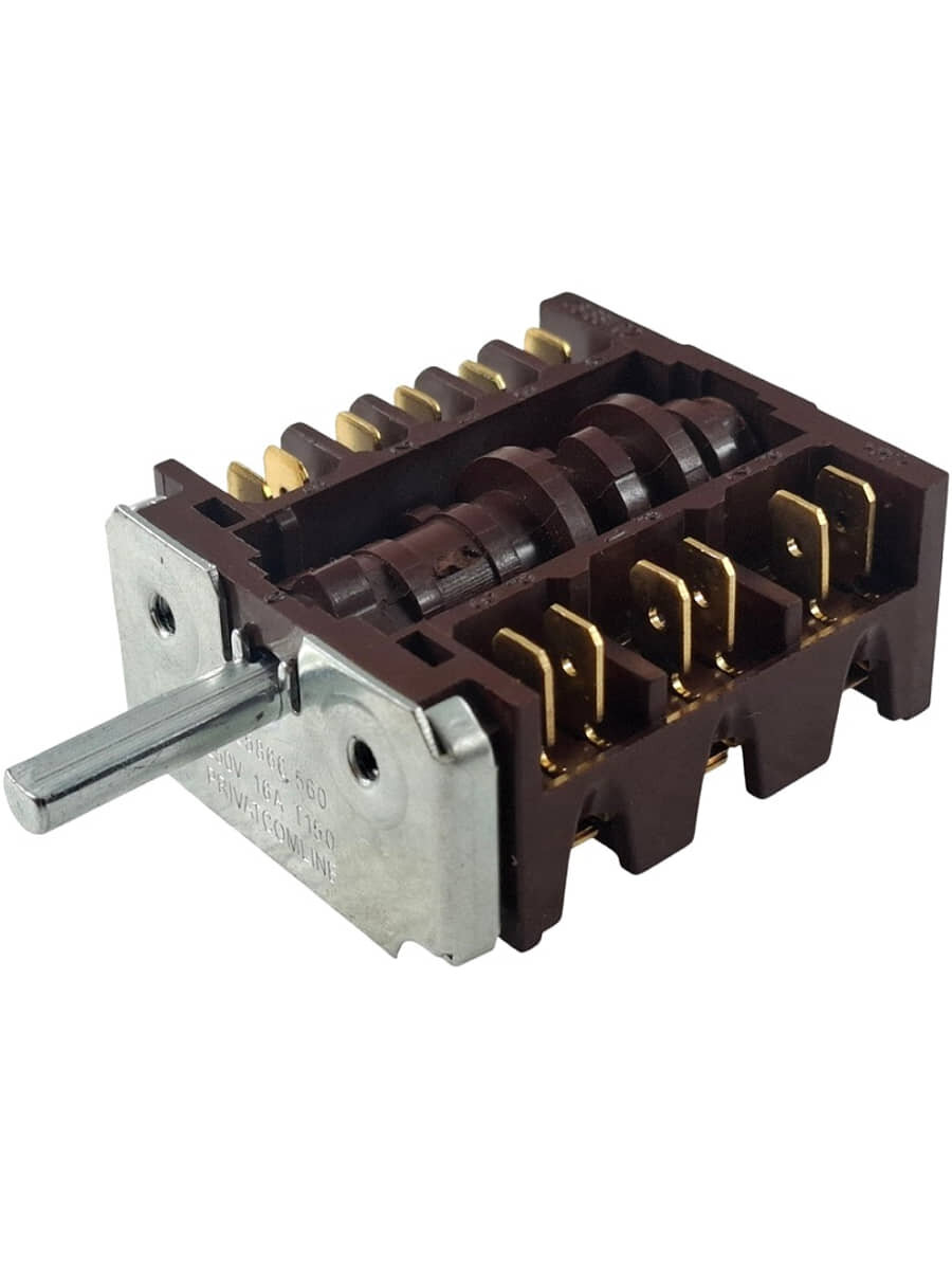 Переключатель 46.25866.560 режимов духовки 5 позиций для плиты Whirlpool, Indesit, Ariston, Candy