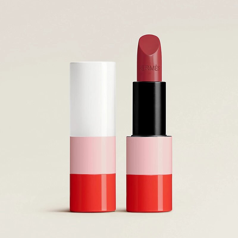 Помада HERMÈS Rouge Hermès Satin 3.5 г | лимитированная SS'26 | Сатиновый шёлковый финиш | Тон 60 Rose Bungalow