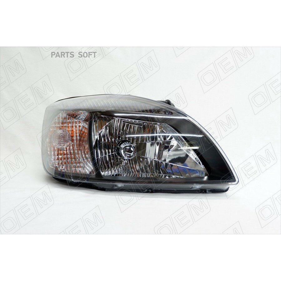 Фара правая Kia Rio 2 JB 2009-2011, черная от официального дистрибьютора, OEM, артикул OEM0050FR