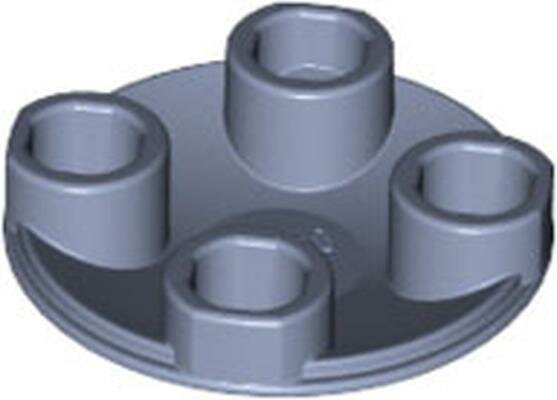 Деталь Lego 2654 Plate, Round 2 x 2 with Rounded Bottom (Boat Stud)