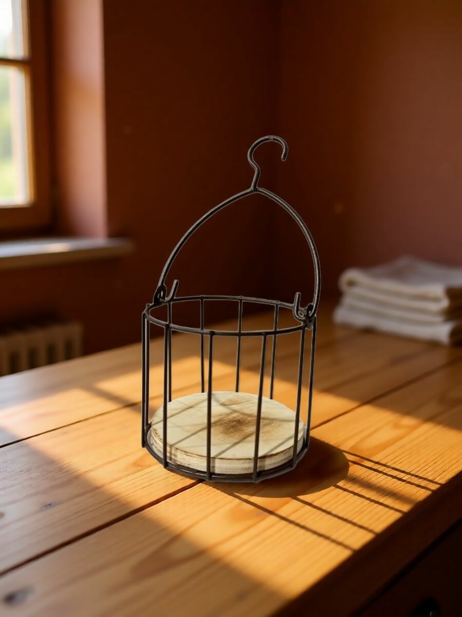 Корзинка металлическая клетка /подставка