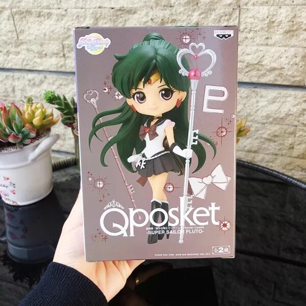 Bandai оригинальный Q posket SUPER SAILOR SATURN фигурка Сейлор Мун игрушки для детей подарок Коллекционная модель украшения