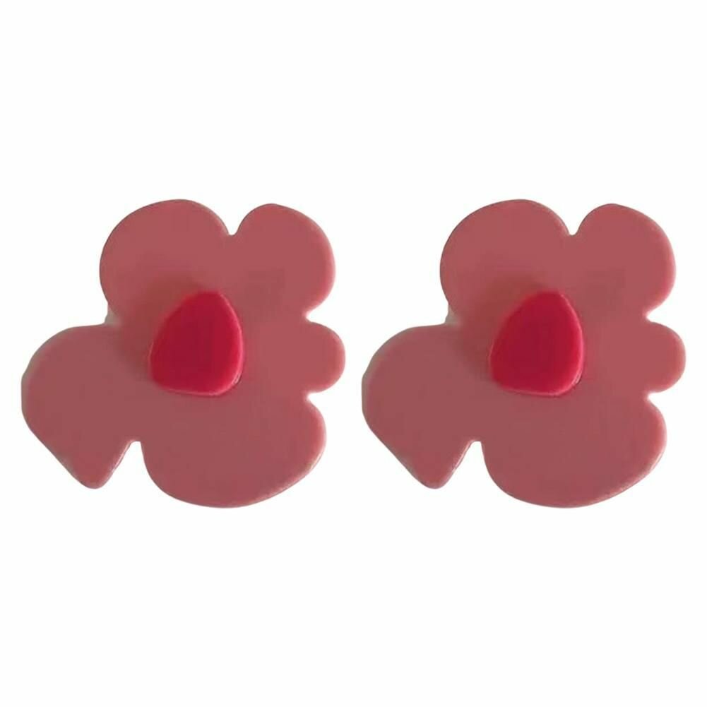 Милые заколки для волос в виде мультяшных цветов, 2 штуки.