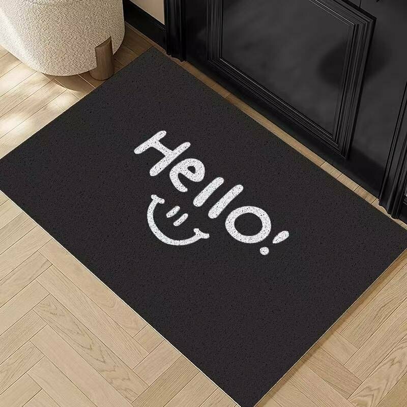 Коврик для входа PVC Anti-slip Mat, современный буквенный дизайн, 50х80 см，дверной коврик1