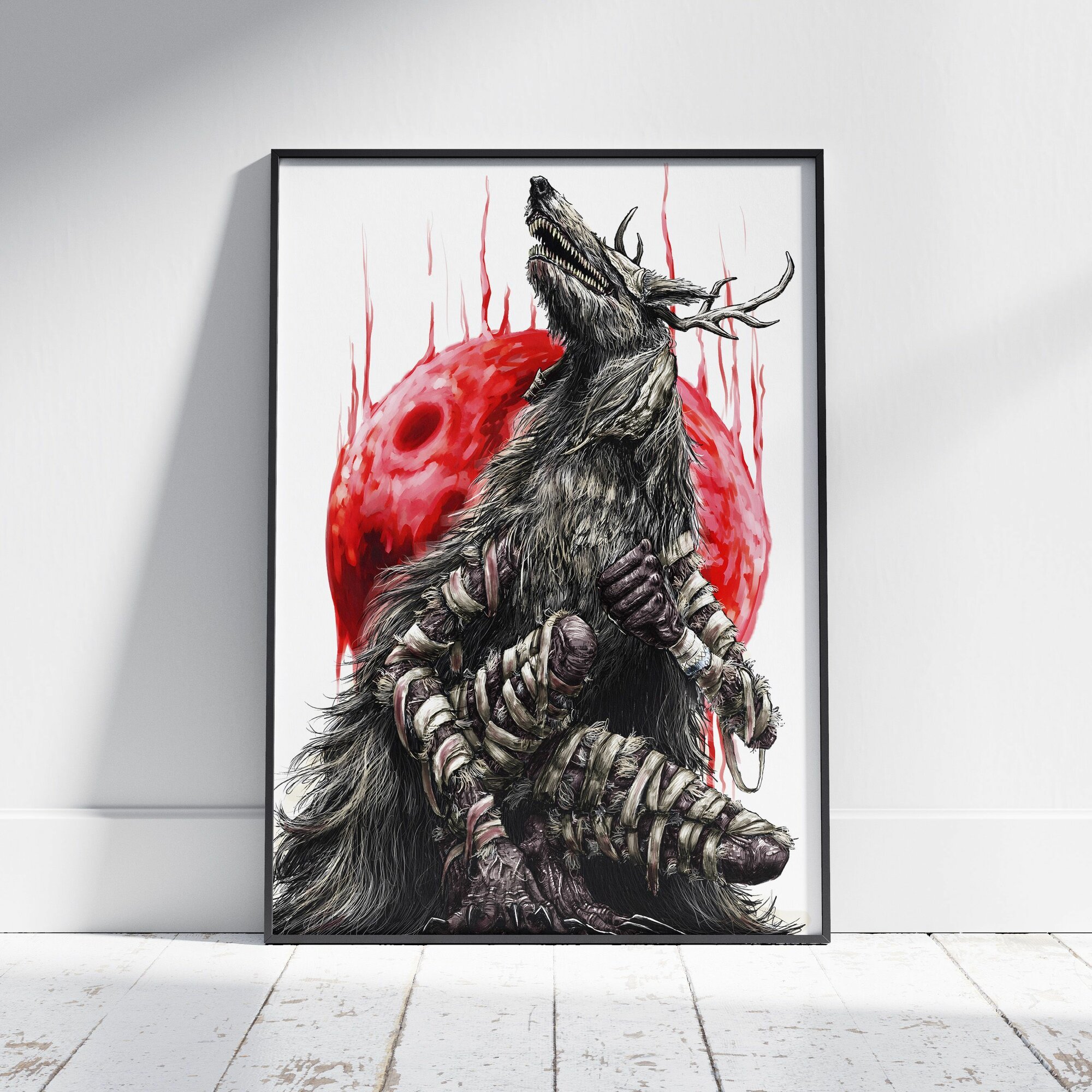 Плакат на стену для интерьера Бладборн (Викарий Амелия 1) - Постер по игре Bloodborne формата А4 (21x30 см)