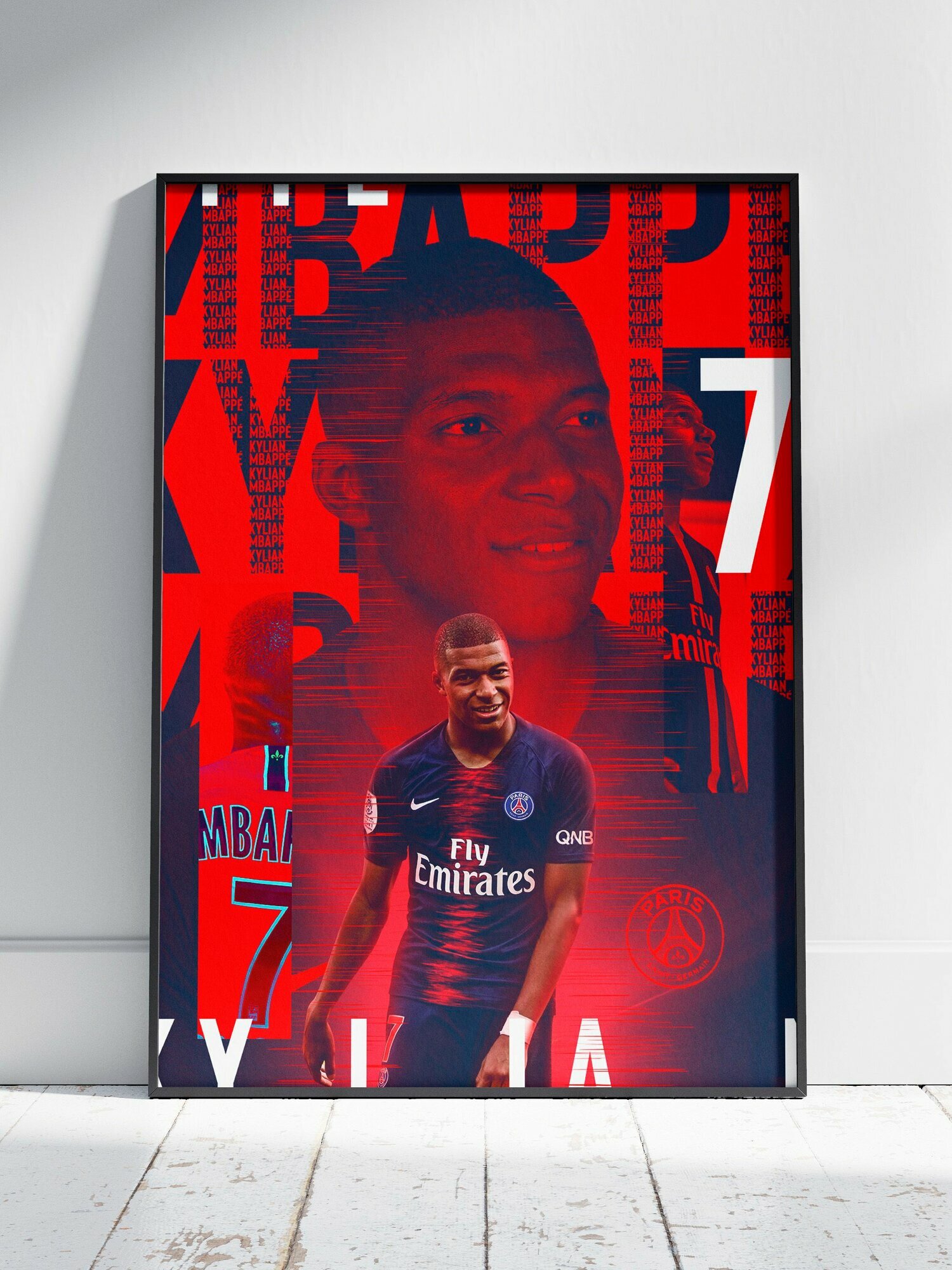 Плакат на стену для интерьера Монако (Килиан Мбаппе Лоттен - Kylian Mbappe 5) - Постер по спорту и физической активности формата A4 (21x30 см)