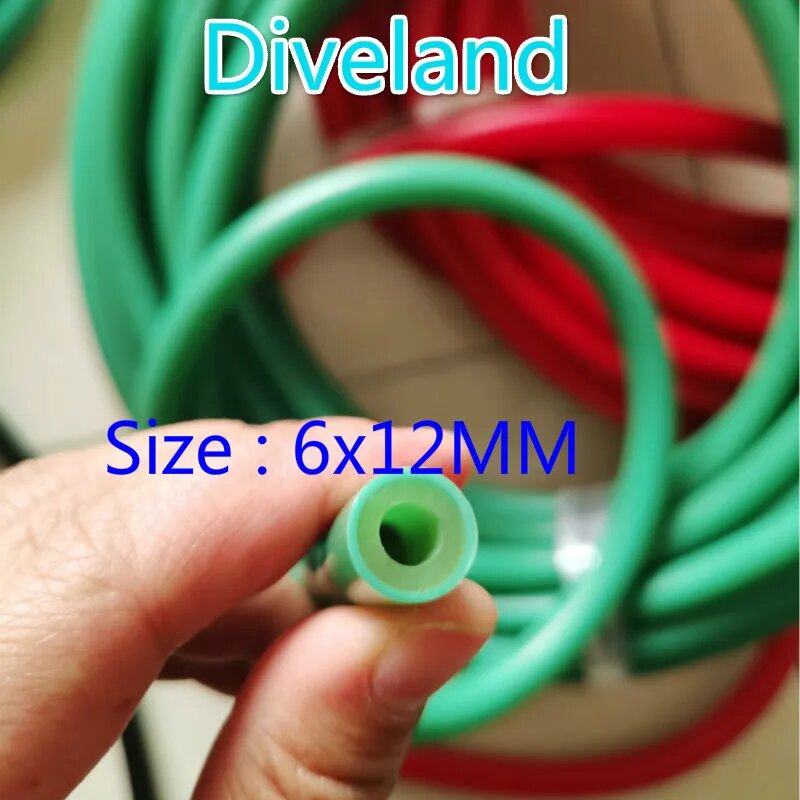 Резиновая трубка 6x12MM Green для подводной охоты