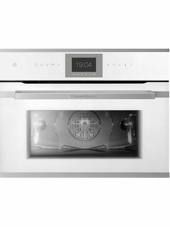 Компактный духовой шкаф с пиролизом Kuppersbusch CBP 6550.0 W6 Черная сталь (только ручка)