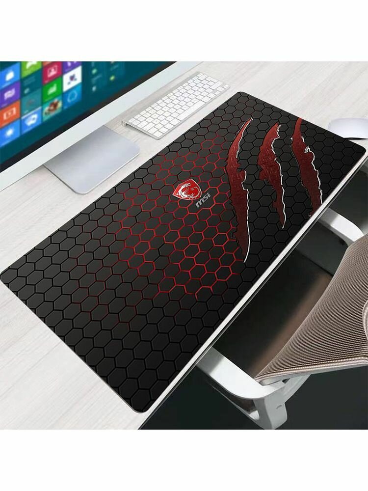 Коврик для мыши Red Dragon 900x400 большой игровой резиновый аксессуары для ноутбука офисный настольный коврик