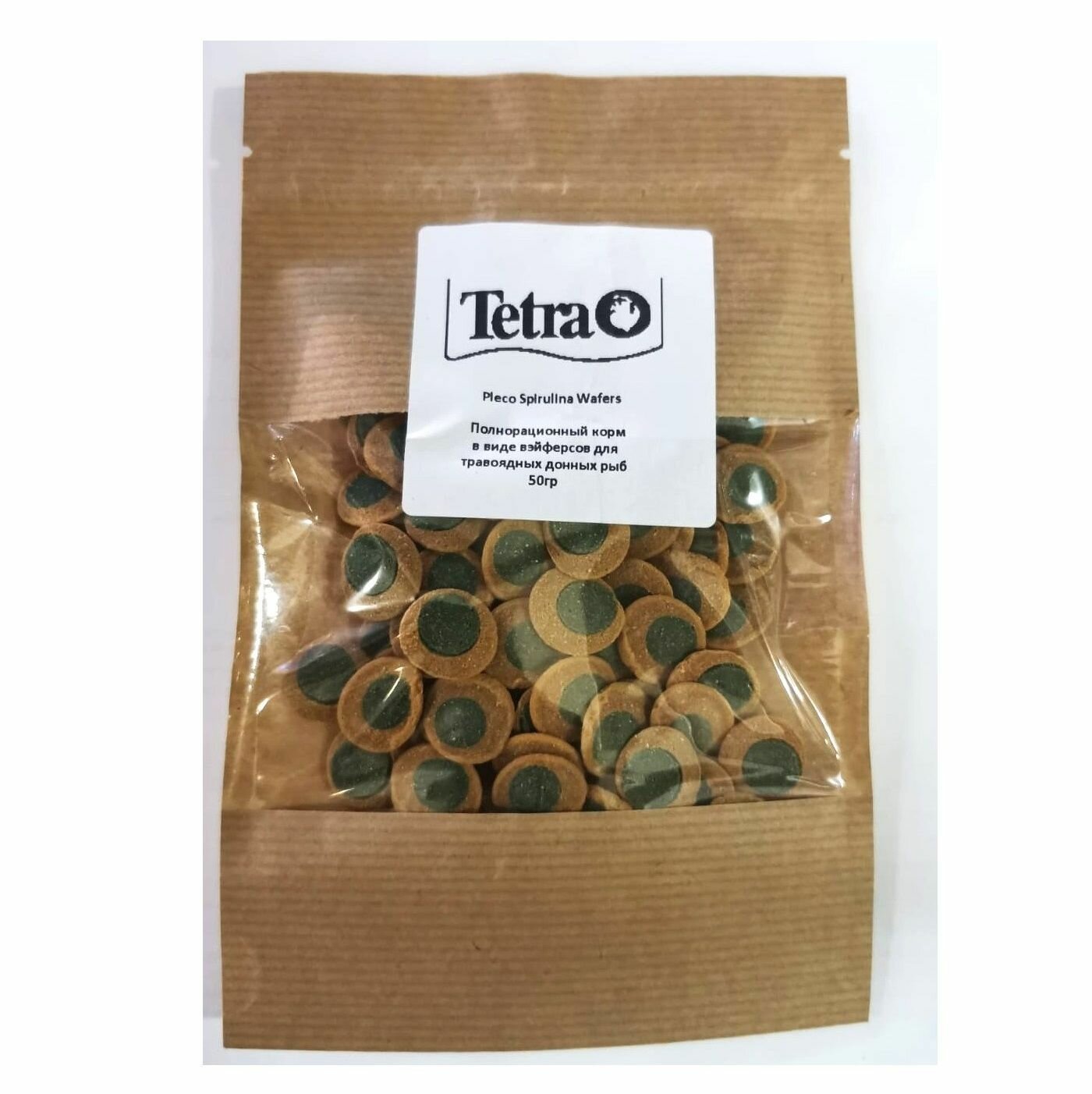 Tetra Pleco Spirulina Wafers корм для донных рыб, таблетки, 50 г