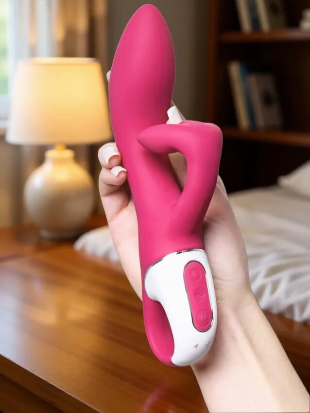 Нереалистичный вибратор Satisfyer Embrace me, силикон, красный