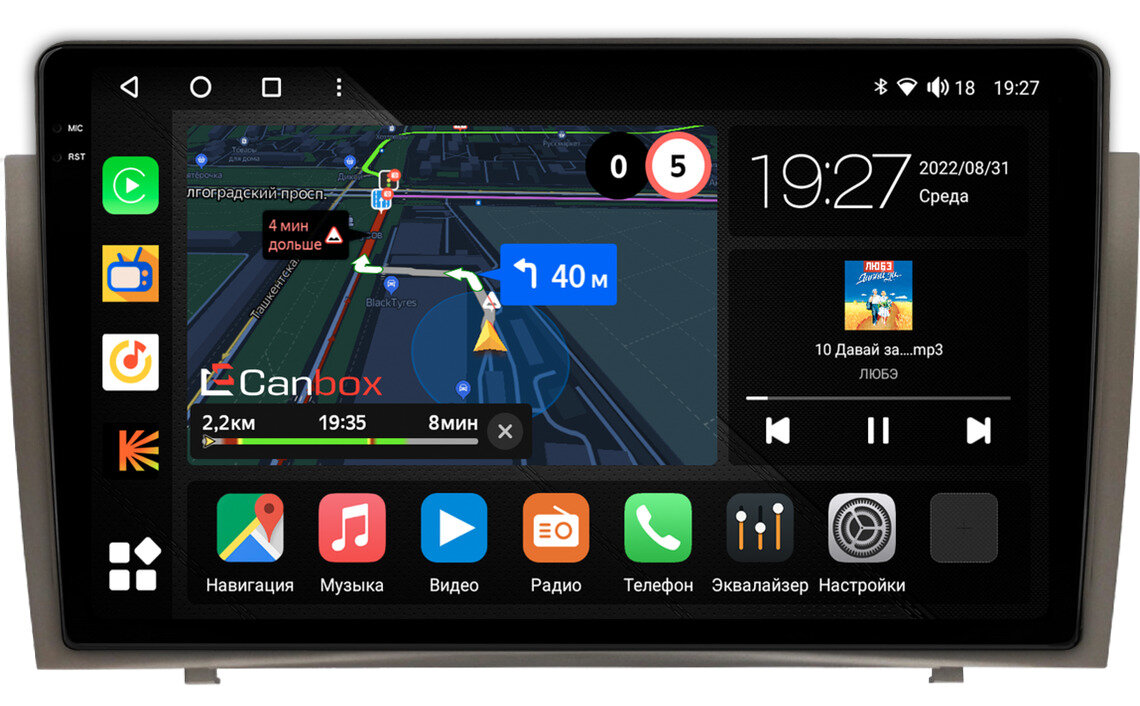 Штатная магнитола Canbox M-Line 2K 4178-10-0899 Toyota Camry XV40 2006-2011 (Тип 2) Android 10 (4G-SIM, 4/64, DSP, QLed)