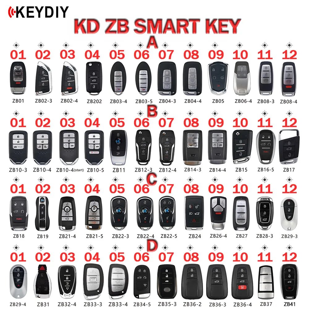 KEYDIY универсальный умный ключ, цвет 2, B кнопок