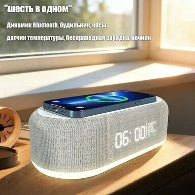Умная колонка Станция Мини с часами с Алисой на YaGPT