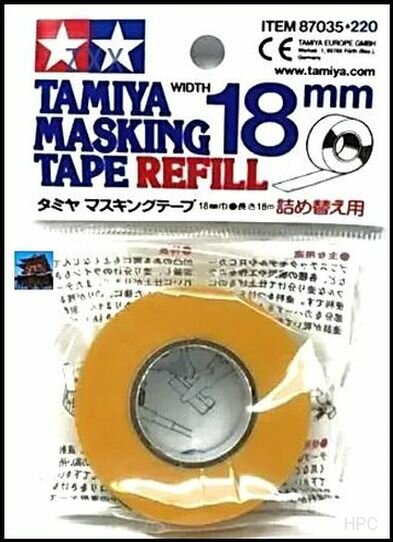 Tamiya 87035 Маскировочная лента, ширина 18мм, длина 18м. рулон
