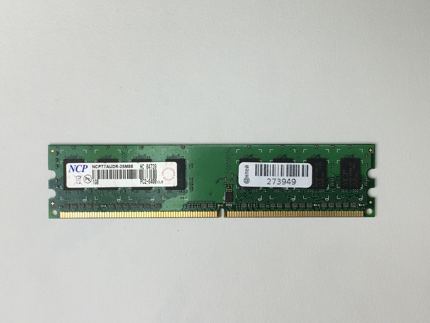 Оперативная память DIMM DDR2 1Gb PC-6400 NCP NCPT7AUDR-25M88
