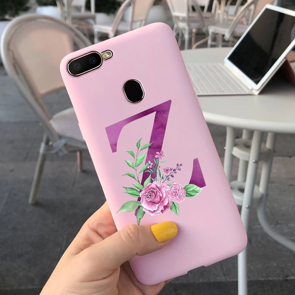 Розовый чехол с буквой Z для Huawei P Smart 5, FIG-LX1