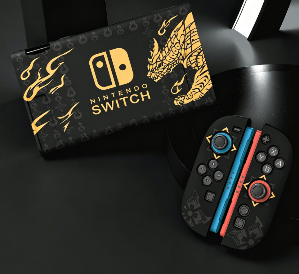 Чехол силиконовый защитный для Nintendo Switch 2 с рисунком Gold Dragon Monster Hunter