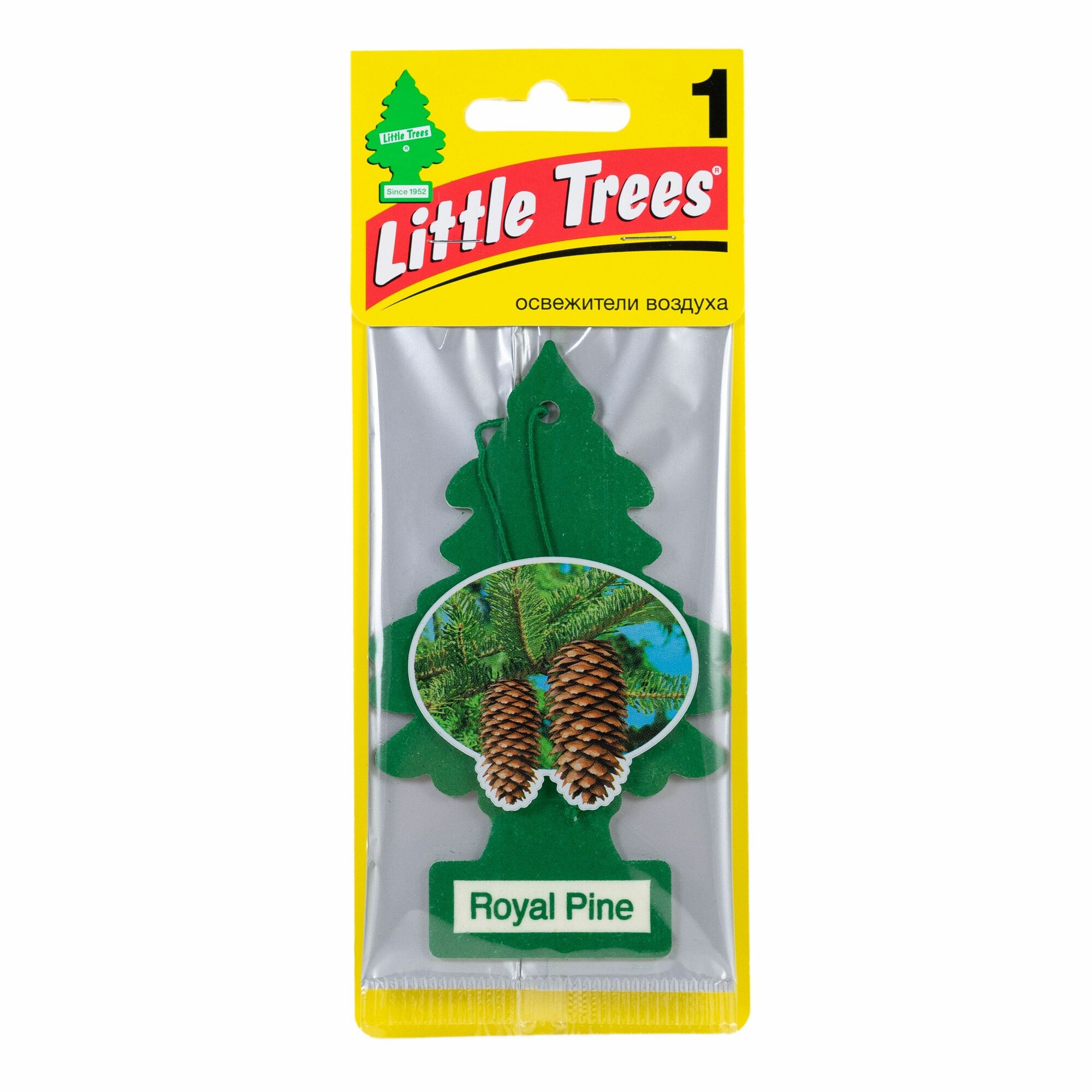 Ароматизатор подвесной картонный Елочка "Королевская сосна" / LITTLE TREES