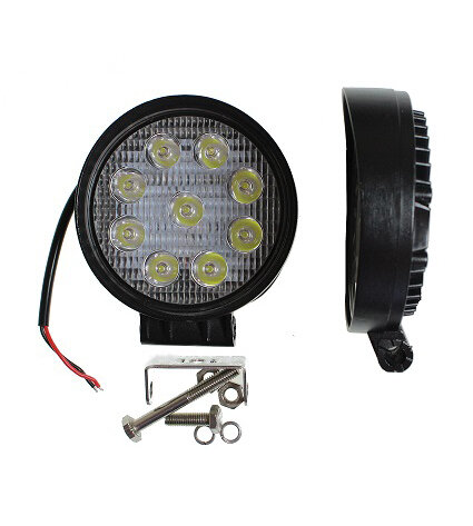 Фара светодиодная (круглая) 27W 112х36 10 30V ближний (YADA)