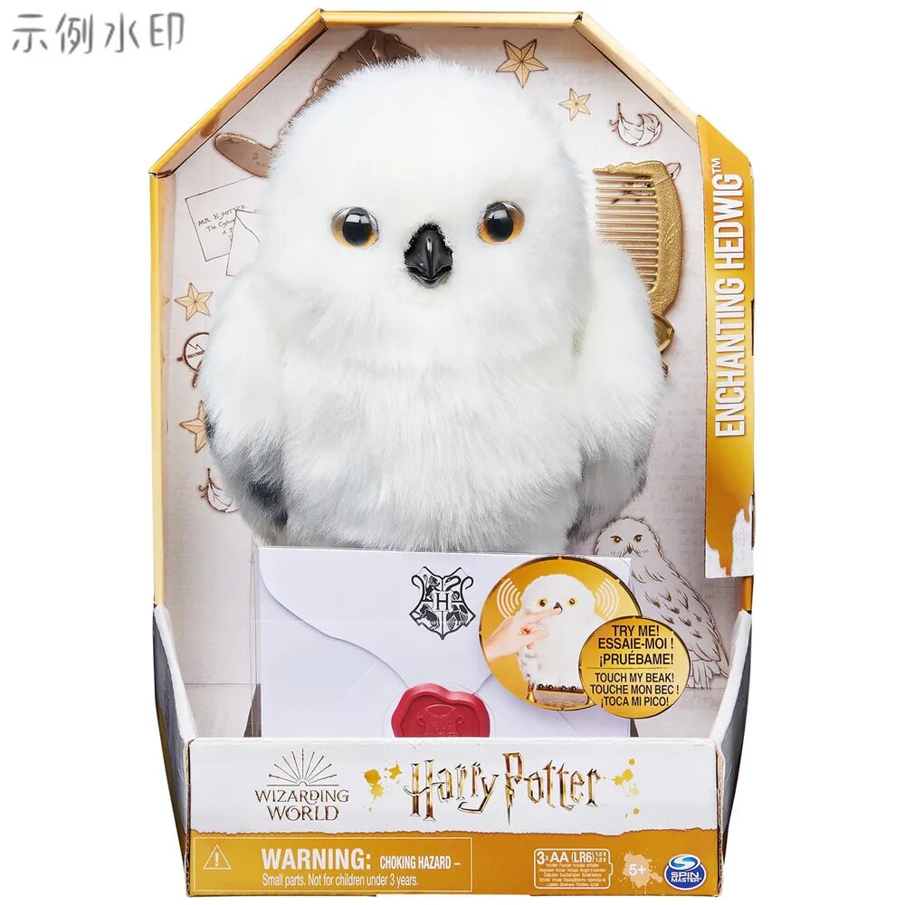 Wizarding World Harry Potter Enchanting Hedwig / Интерактивная сова с более чем 15 звуками и движениями и конверт "Хогвартс" - игрушки для детей от 5 лет. / Гарри Поттер