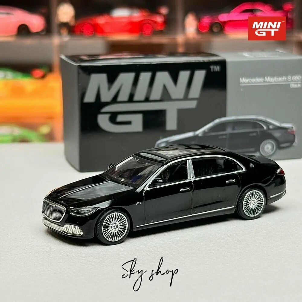 Машинка MINI GT 1:64 #977 Mercedes-Maybach S 680 Black