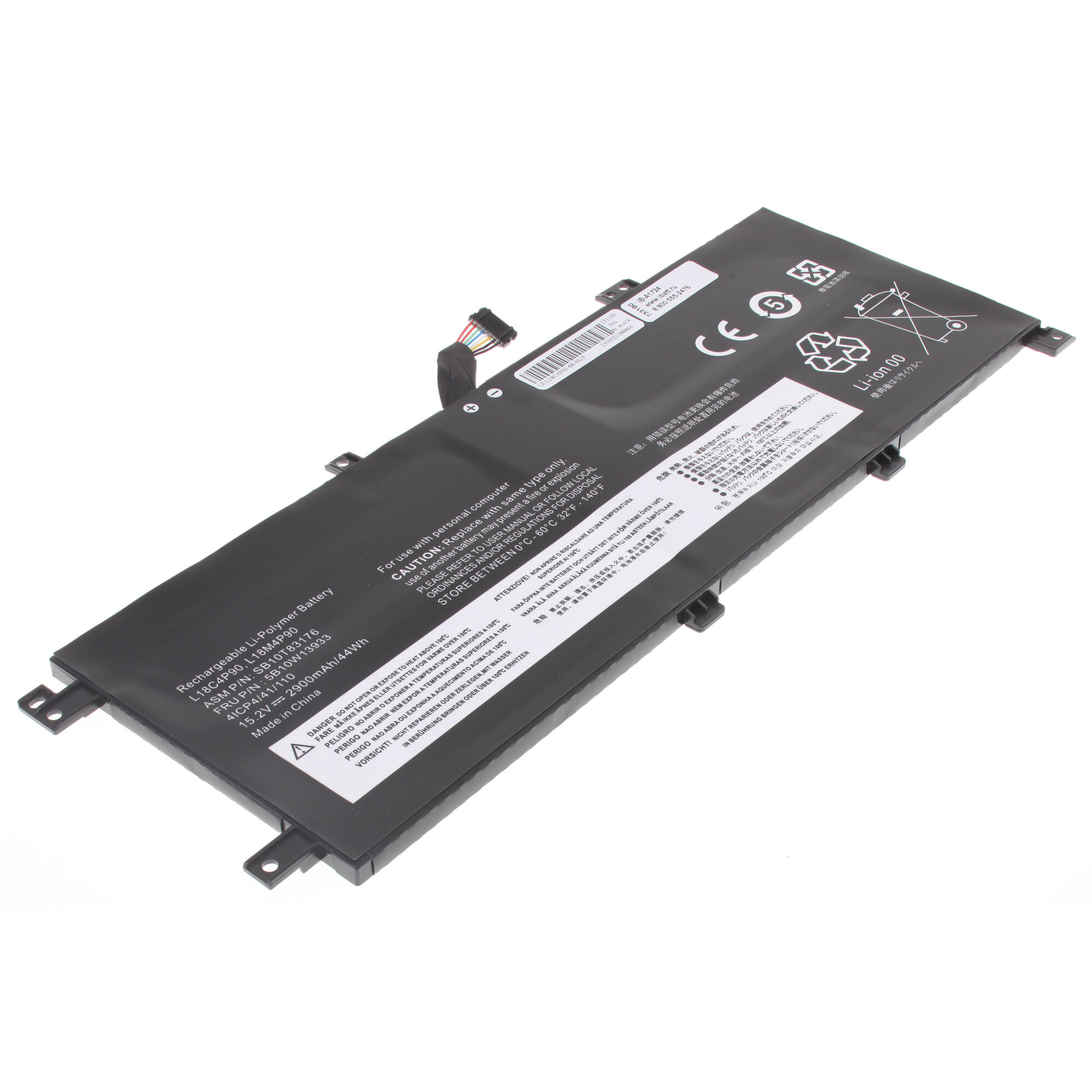 Аккумулятор iBatt 2900mAh для ноутбуков Lenovo ThinkPad L13 Yoga (5B10W13935, L18C4P90)