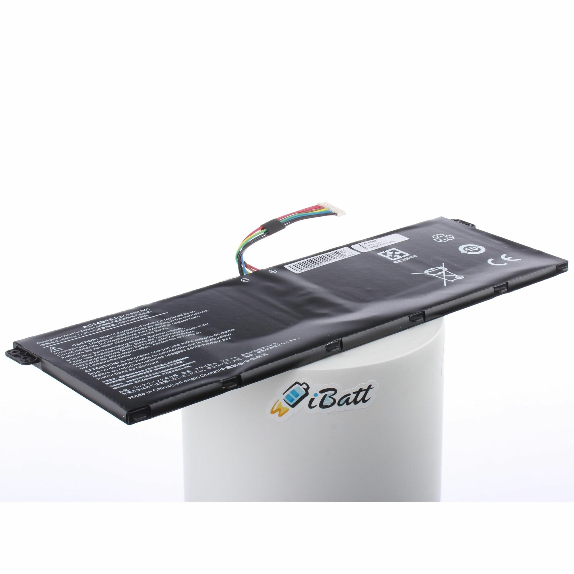 Аккумулятор iBatt 3600mAh для ноутбука Acer Aspire ES1- (AC14B18J)