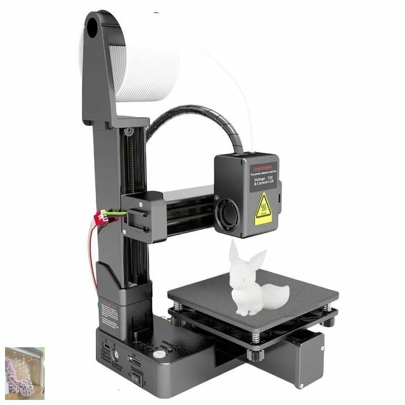 K10 Маленький 3D-принтер, Черный